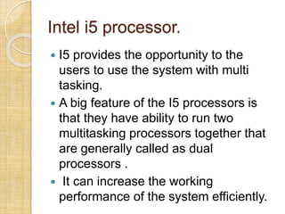 Intel | PPTX | Operating Systems | Computer Software and Applications