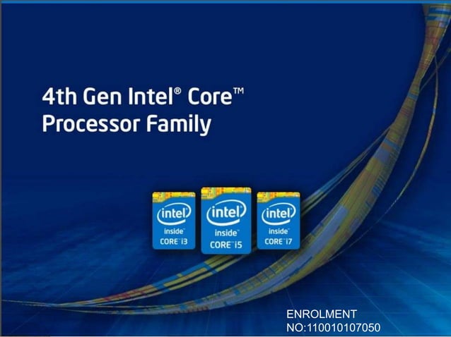 Intel I3,I5,I7 Processor | PPTX