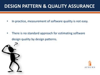 SOFTWARE QUALITY ASSURANCE AND DESIGN PATTERNS | PPT