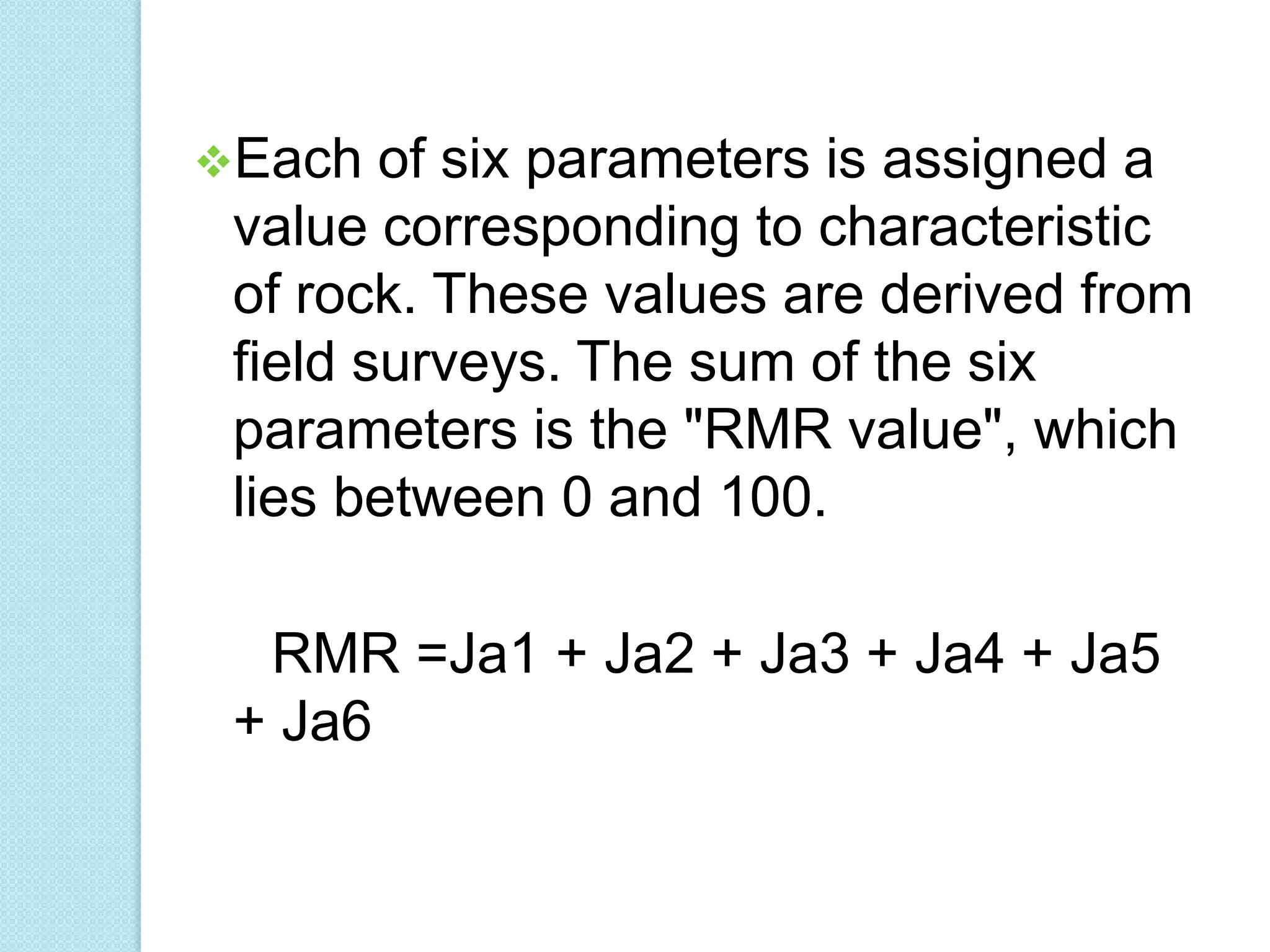 Rock Mass Classification | PPTX
