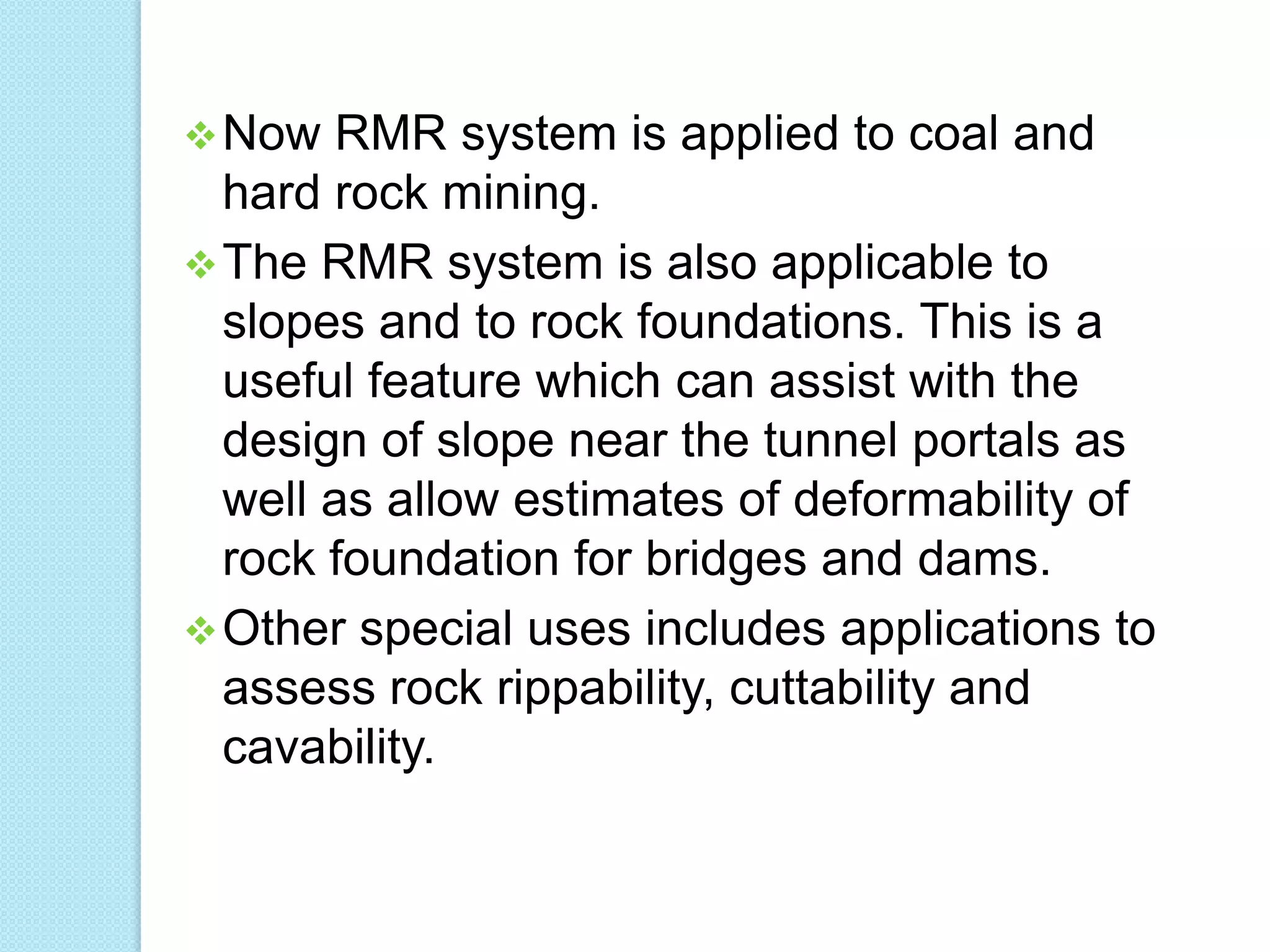Rock Mass Classification | PPTX