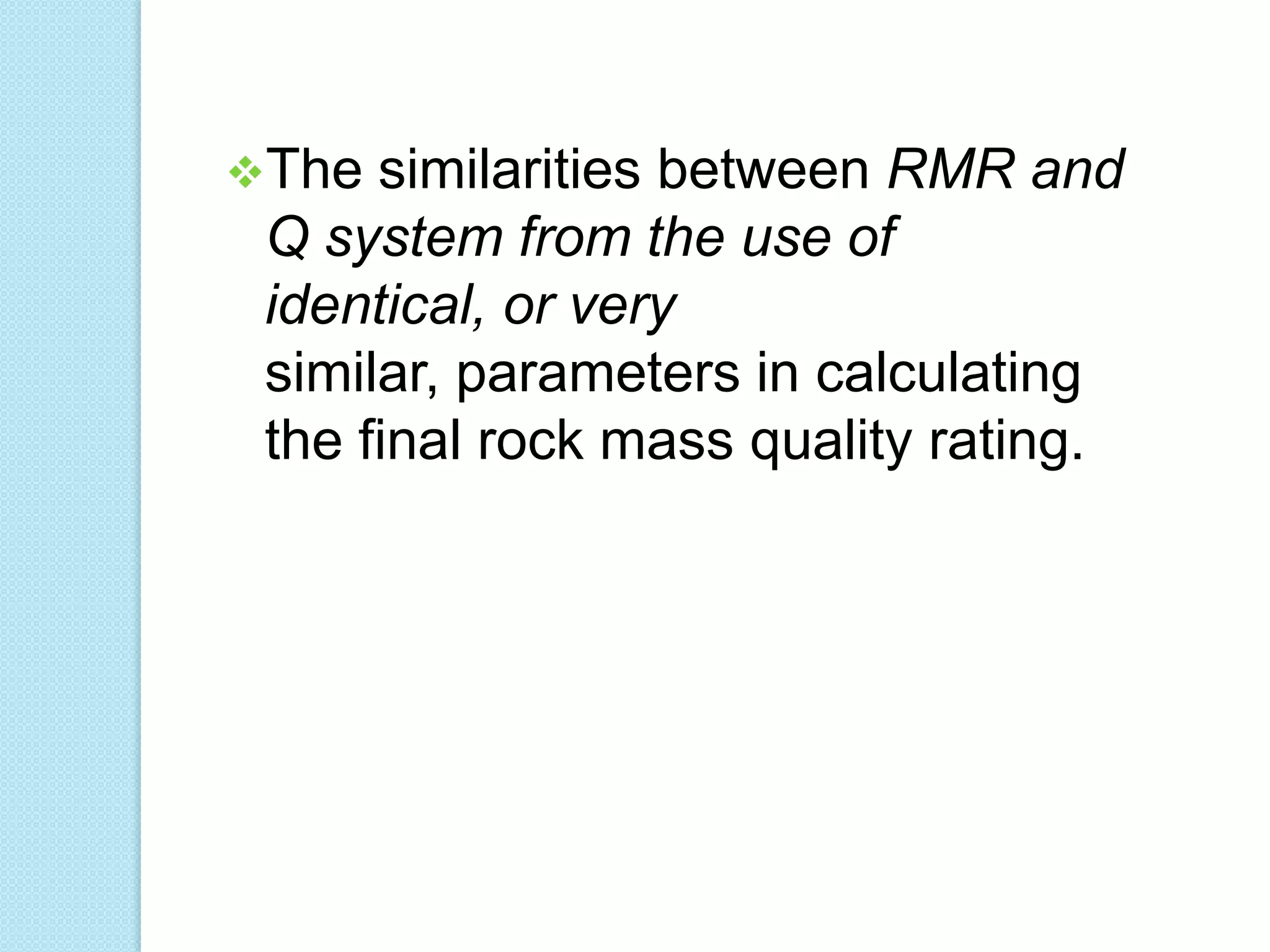 Rock Mass Classification | PPTX