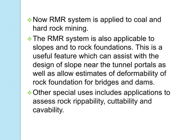 Rock Mass Classification | PPTX | Geology | Science