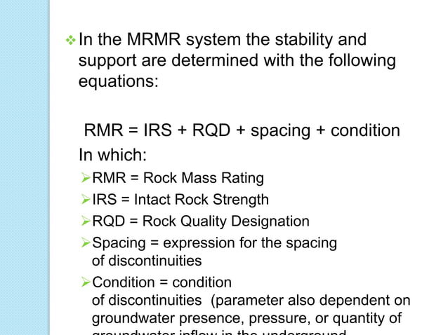 Rock Mass Classification | PPTX | Geology | Science