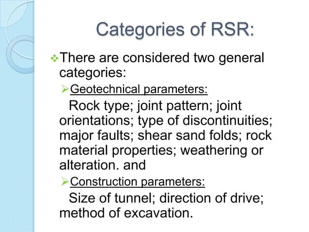 Rock Mass Classification | PPTX | Geology | Science