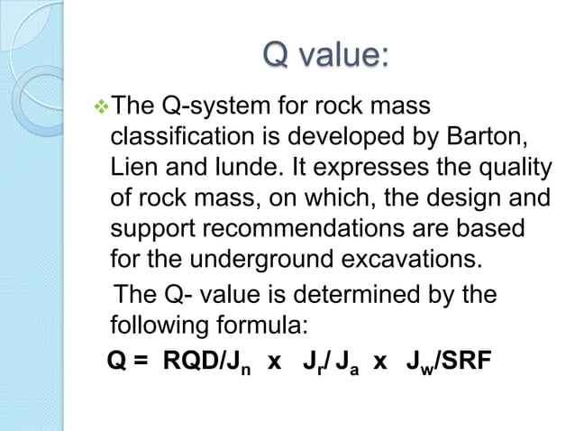 Rock Mass Classification | PPTX | Geology | Science