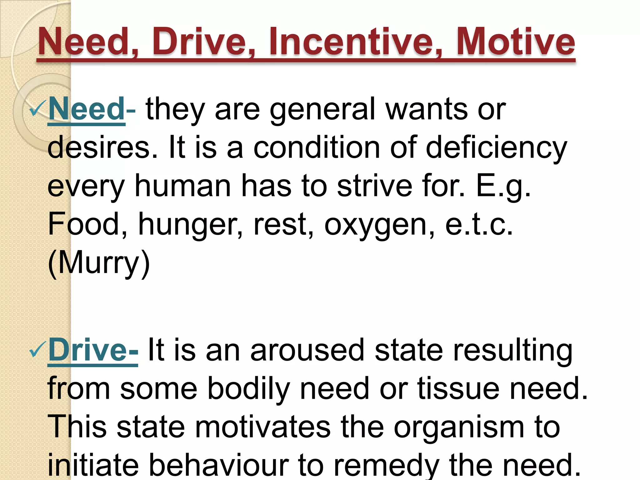 motivation and its theories | PPTX