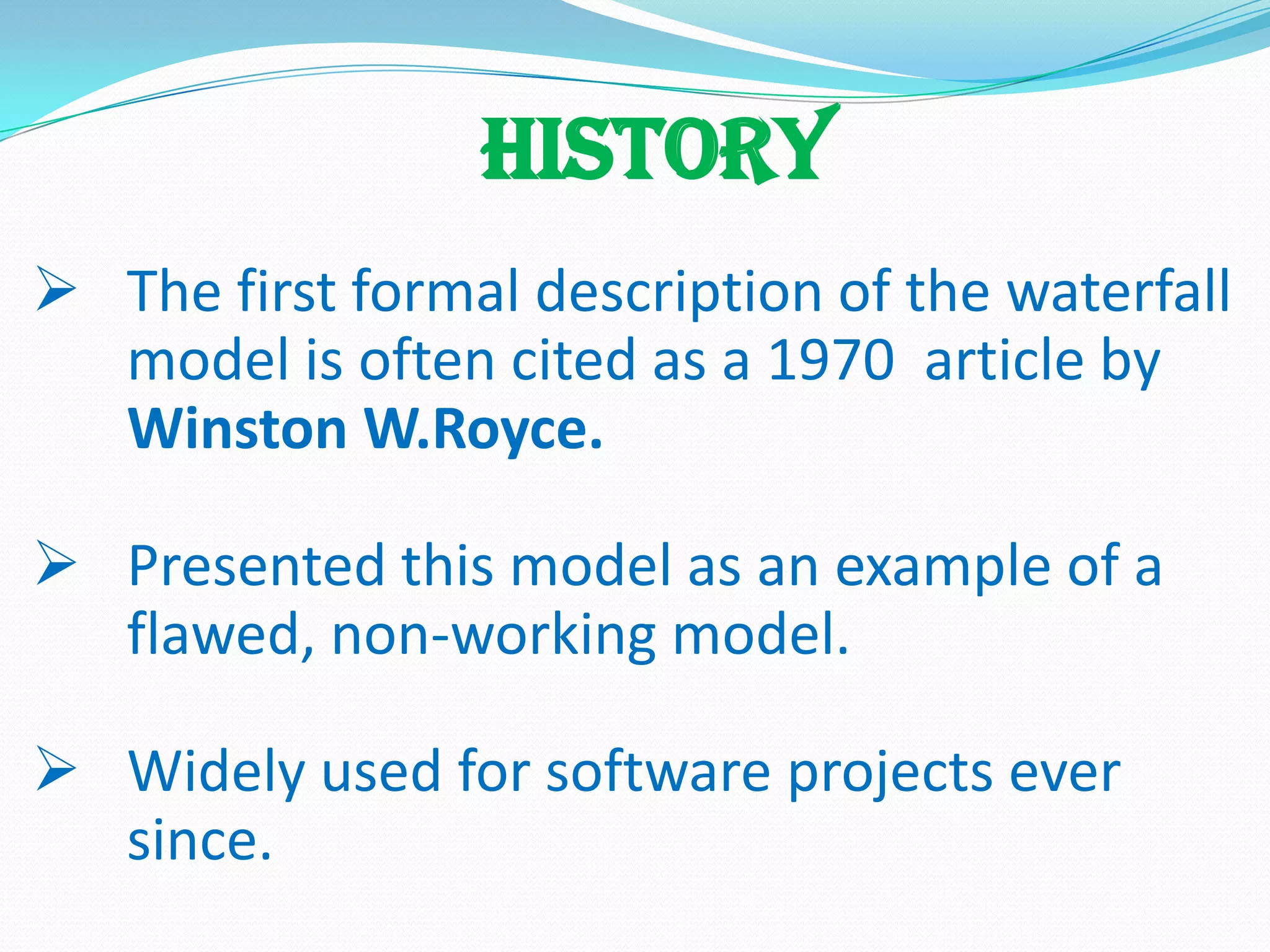 waterfall model | PPTX