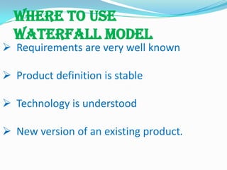 waterfall model | PPTX