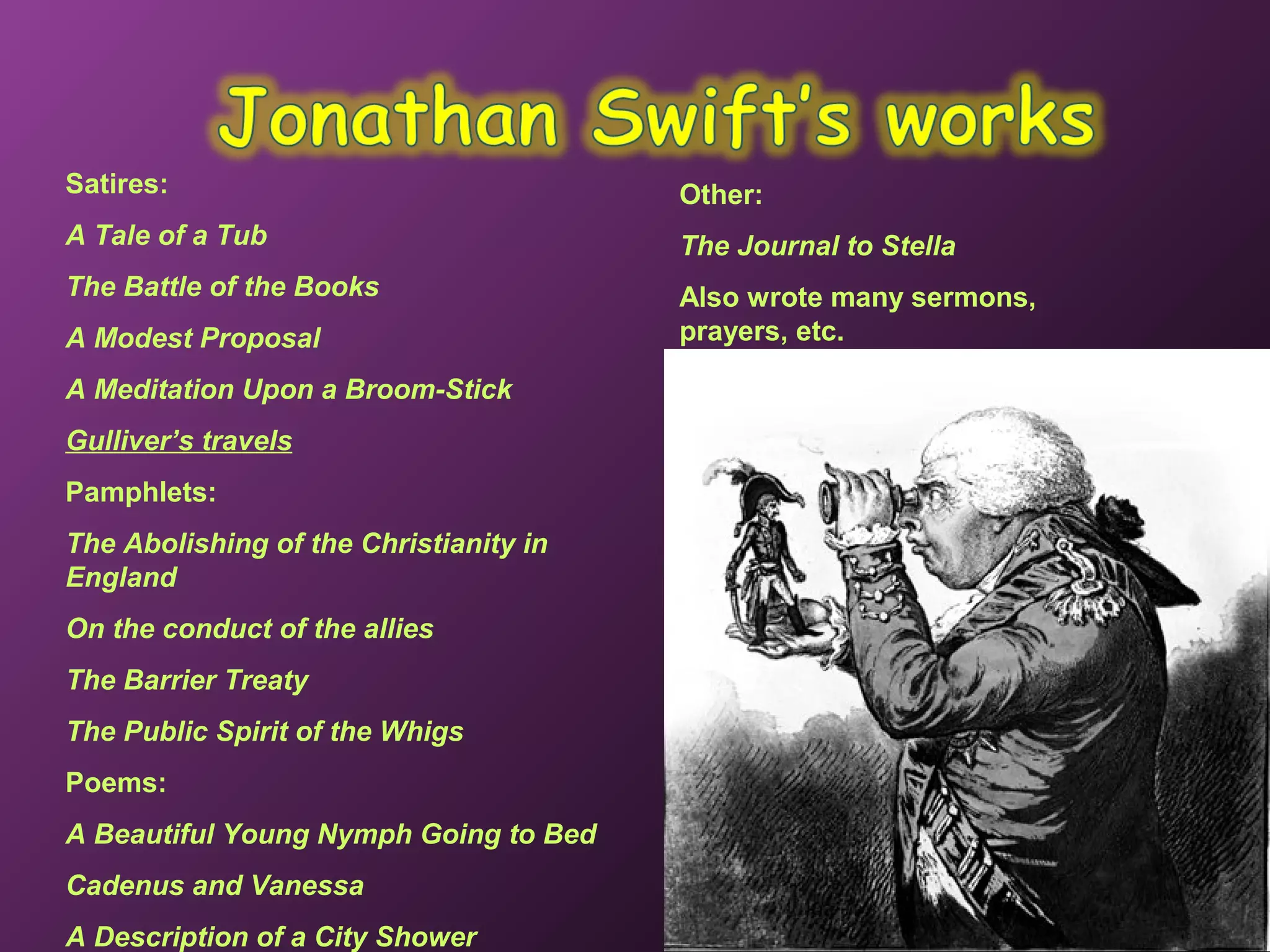Gulliver's Travels by Jonathan Swift | PPT