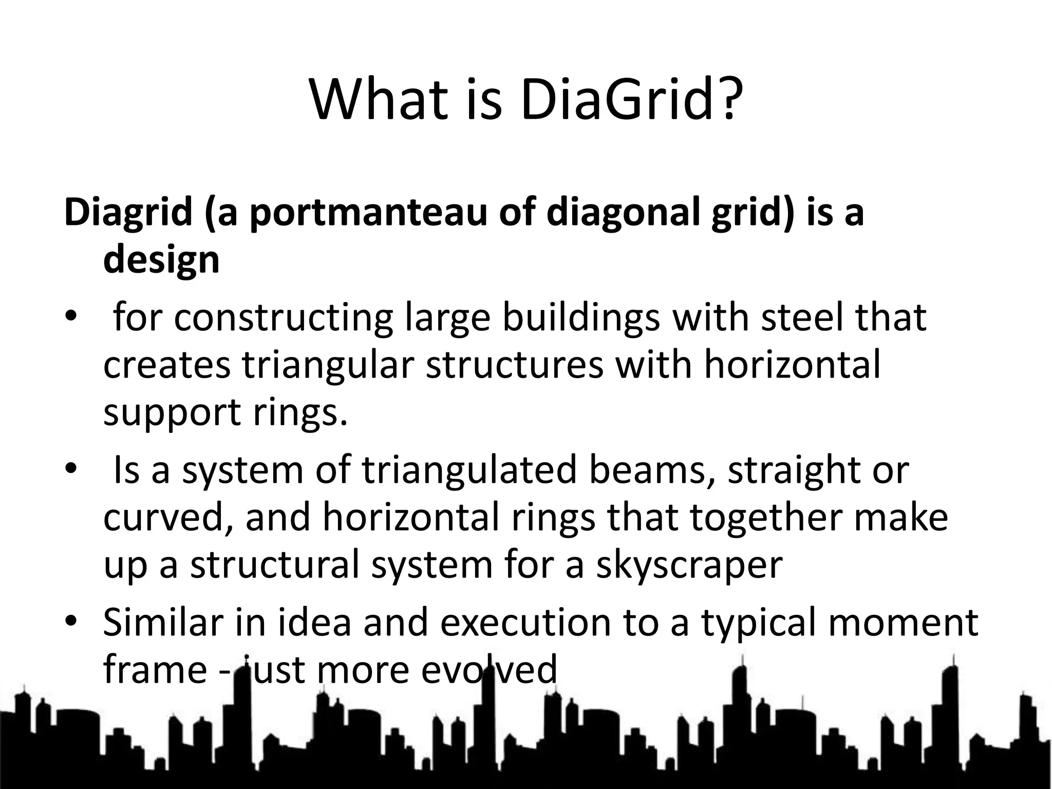 Diagrid Systems : Future of Tall buildings, Technical Paper by Jagmohan ...