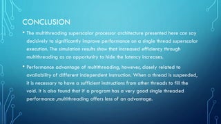 FIne Grain Multithreading | PPT