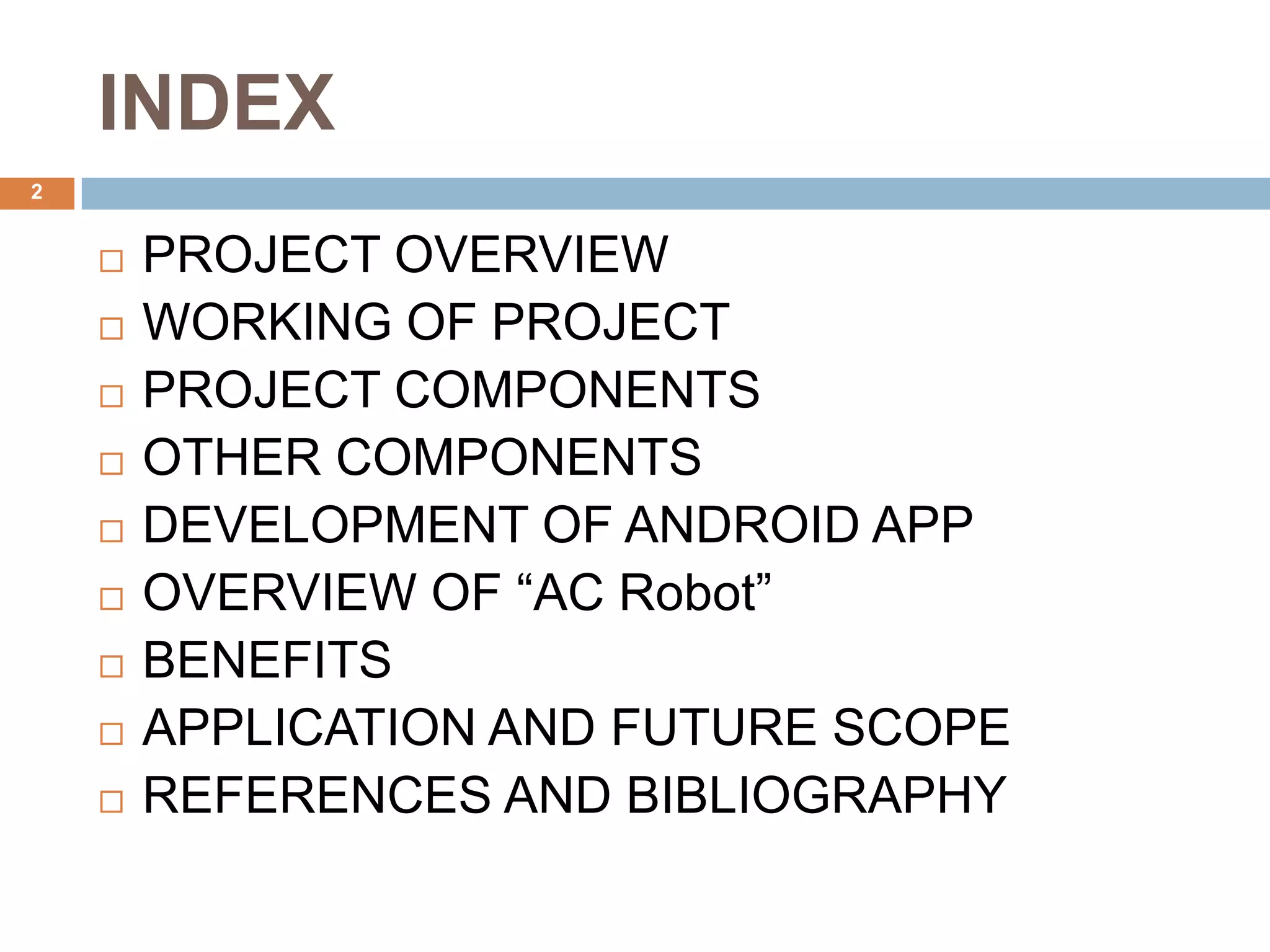 Android controlled robot | PPTX