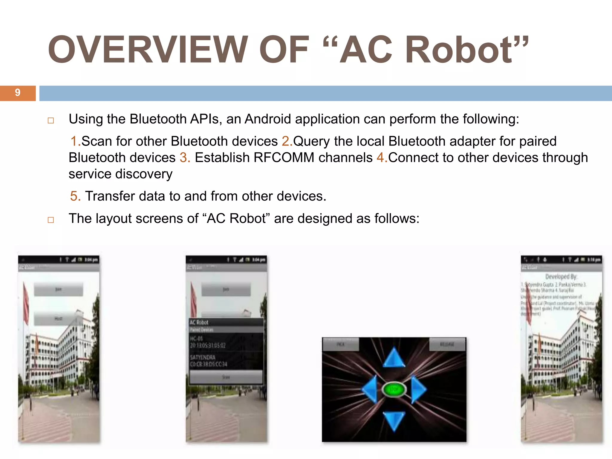 Android controlled robot | PPTX
