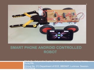 Android controlled robot | PPTX