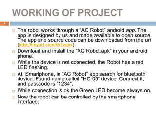 Android controlled robot | PPTX