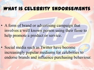 Research Methodology on Effect of Celebrity Endorsements | PPT