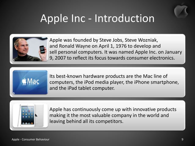 Apple - Consumer Behaviour | PPTX | Business | Business and Finance
