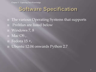ProMan(Project Management in python language using KIVY platform) | PPT