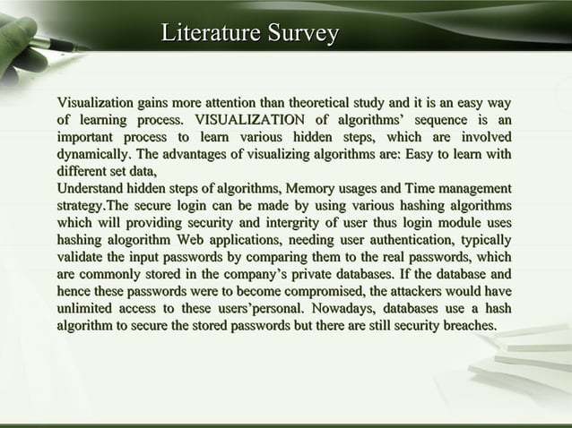 Secure Visual Algorithm Simulator Ppt