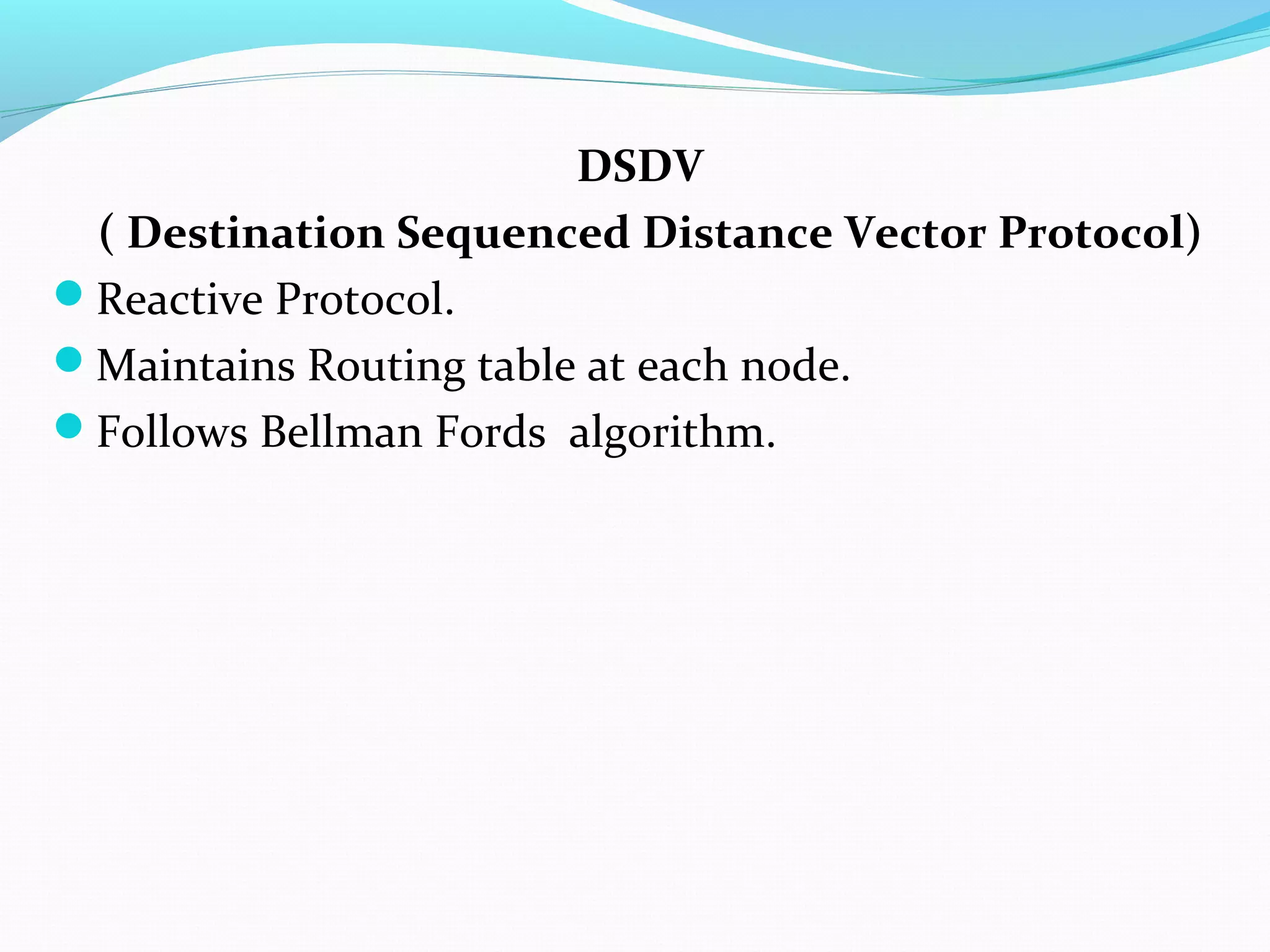 Performance Evaluation Of Routing Protocols Ppt