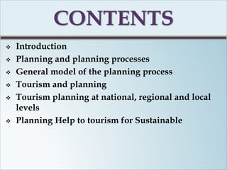 Tourism Planning | PPTX