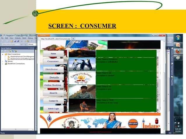 Gas Management System by Vikash Mainanwal | PPT | Computing | Technology & Computing