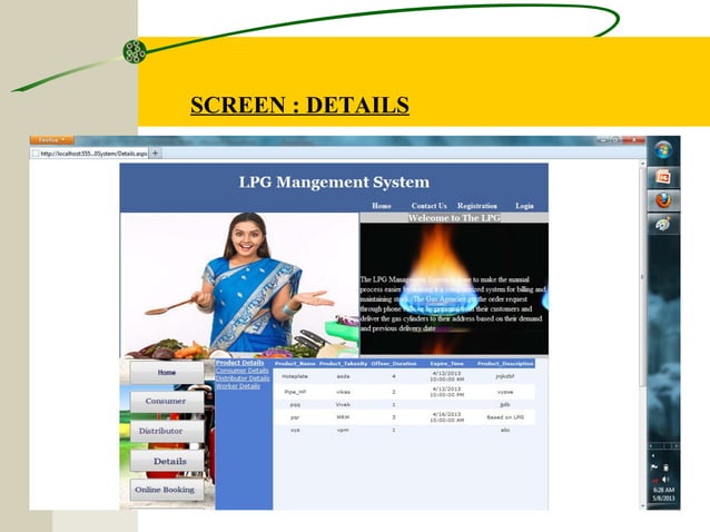 Gas Management System by Vikash Mainanwal | PPT | Computing | Technology & Computing