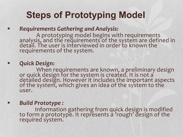 Prototype Model | PPTX | Computing | Technology & Computing