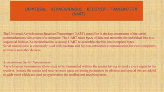 FPGA implementation of synchronous and asynchronous counter and simulation of UART protocol | PPTX