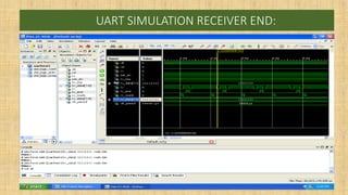 FPGA implementation of synchronous and asynchronous counter and simulation of UART protocol | PPTX