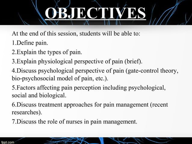 The Psychology of Pain: Understanding and Management in Nursing Care ...