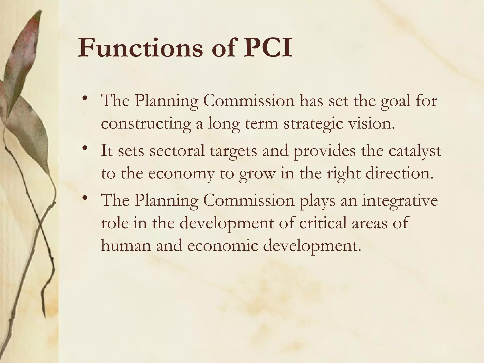 Planning Commission of India | PPT