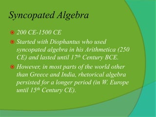 Application of algebra | PPTX
