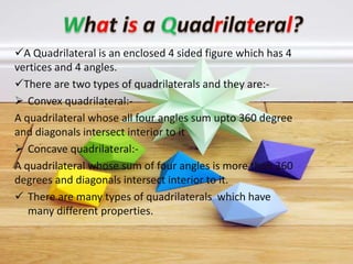 Quadrilaterals | PPTX