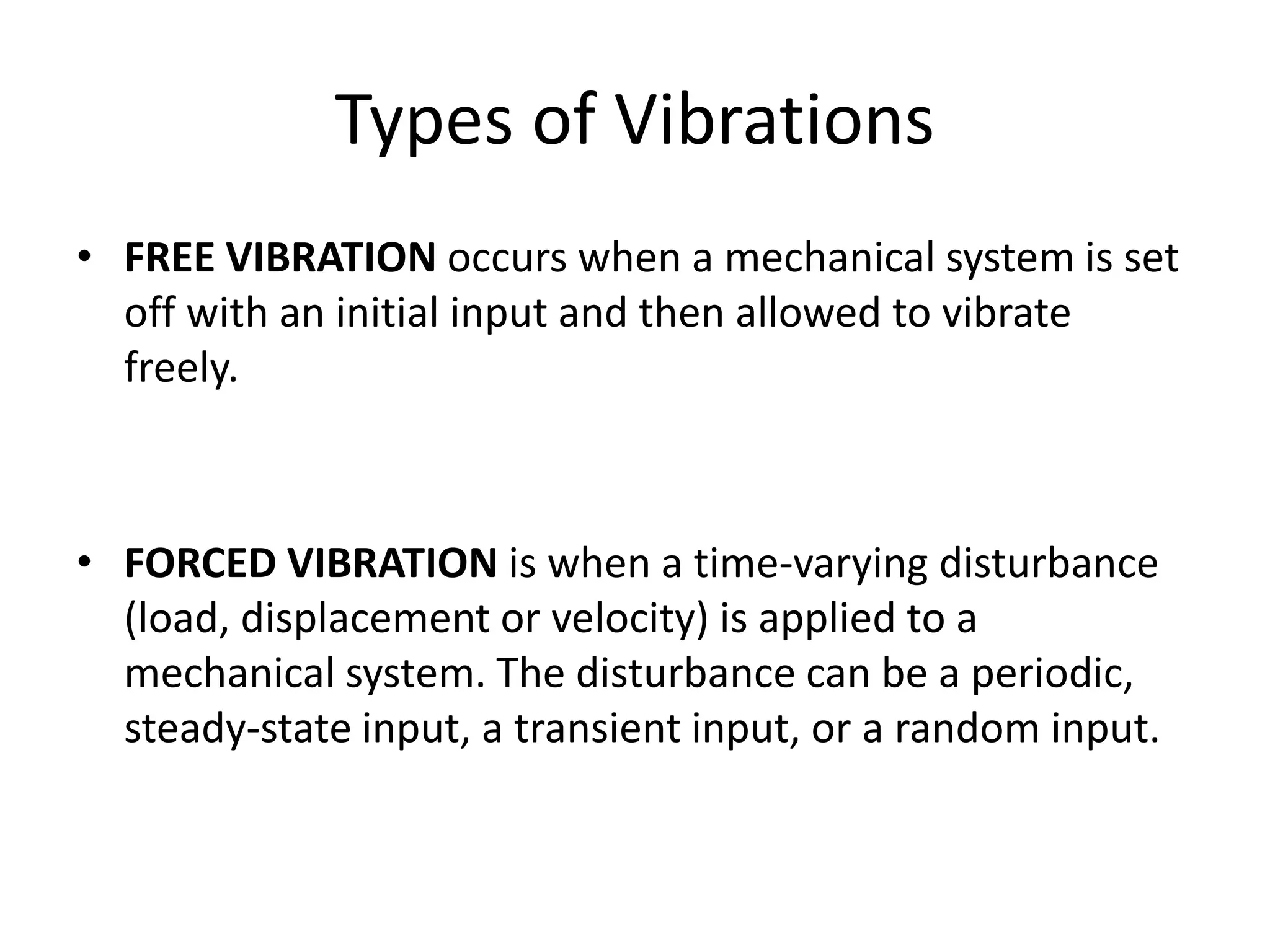 Mechanical Vibration | PPTX