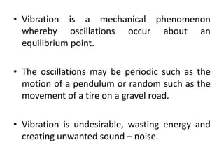 Mechanical Vibration | PPTX