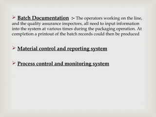 Automation in pharmaceutical packaging | PPT