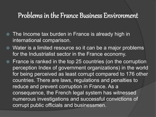 France Business environment | PPTX