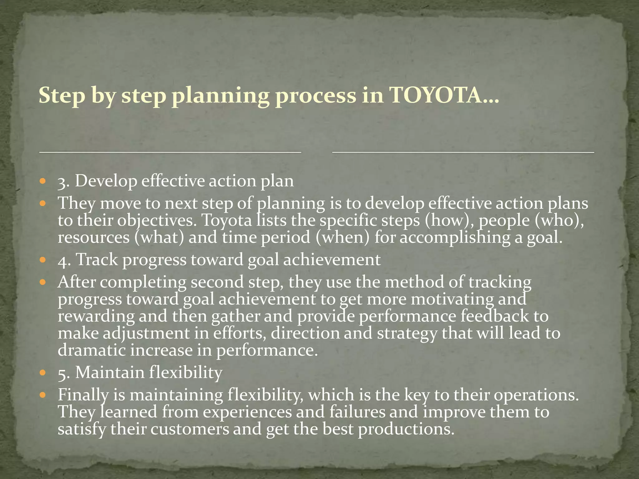 SWOT Analysis of TOYOTA and 4 major management functions of TOYOTA | PPTX