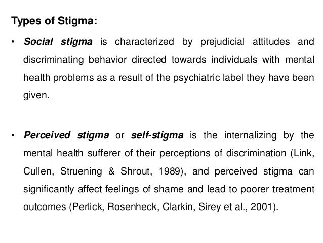 stigma intervention and scales for assesment