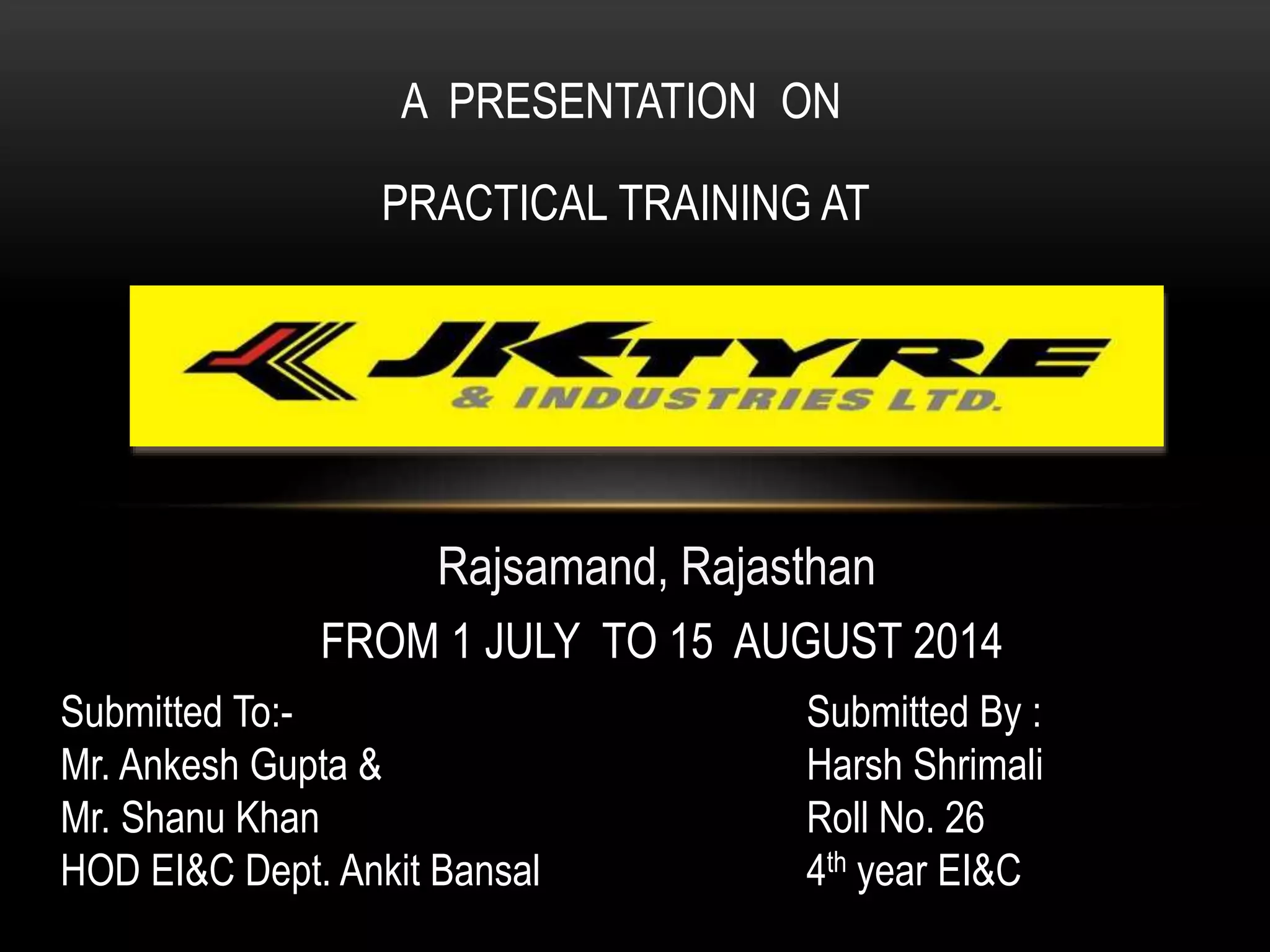 Manufacturing process of tyre | PPTX