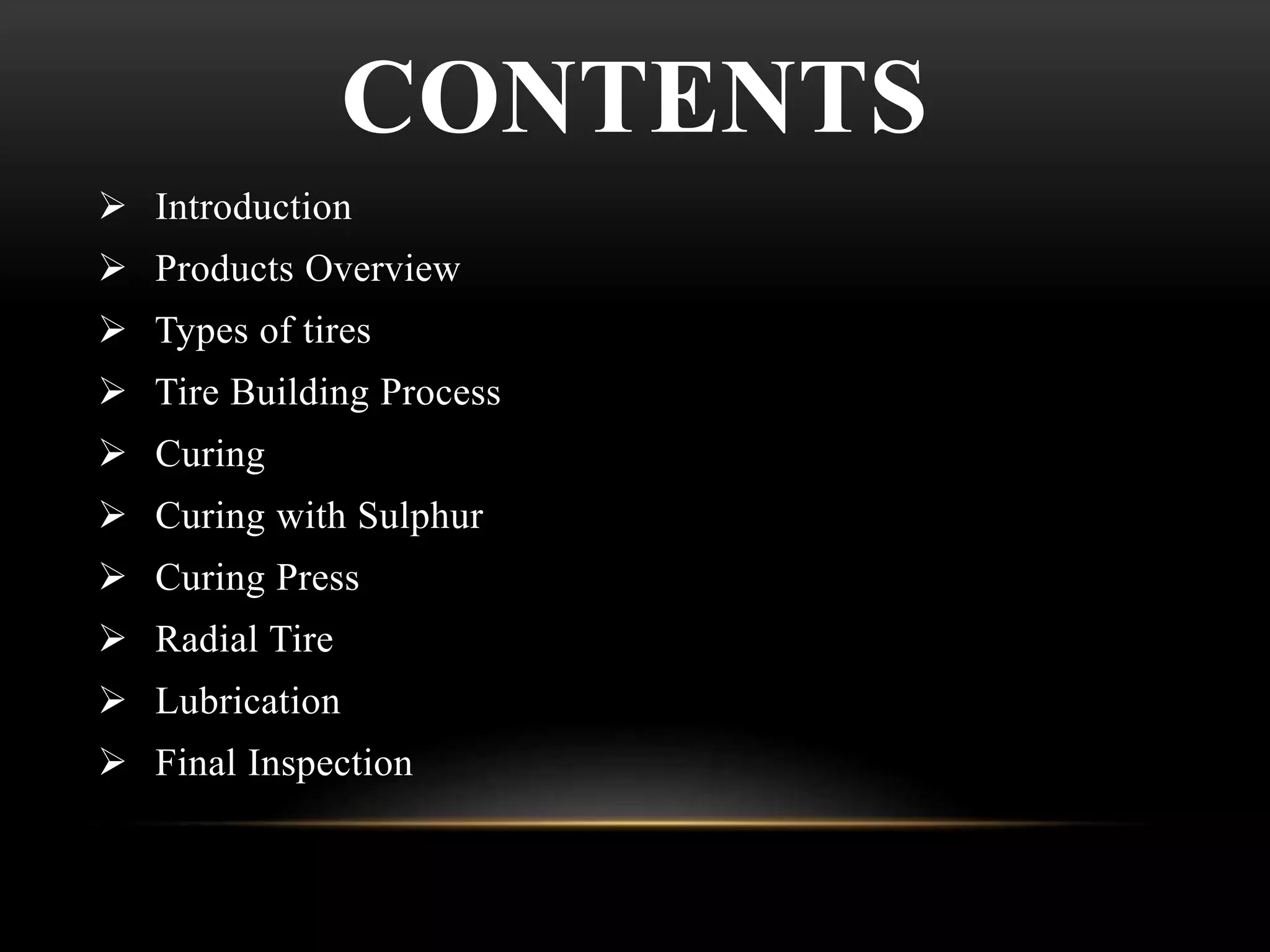 Manufacturing process of tyre | PPTX