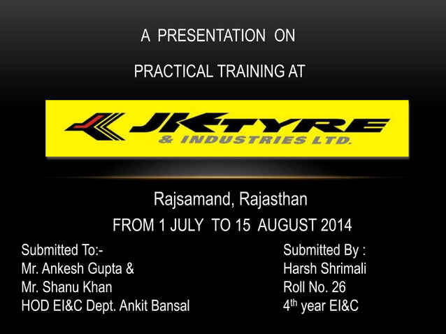 Manufacturing process of tyre | PPTX