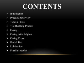 Manufacturing process of tyre | PPTX