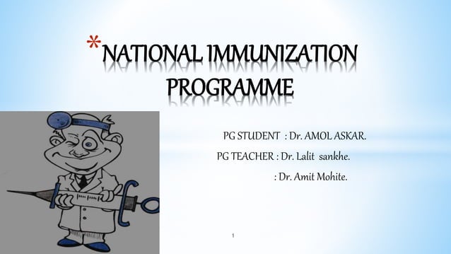 NATIONAL IMMUNISATION PROGRAMME ... | PPTX | Infectious Diseases ...