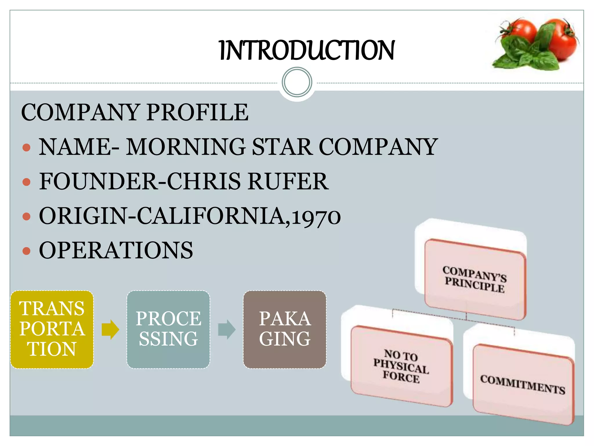 morning star company | PPTX