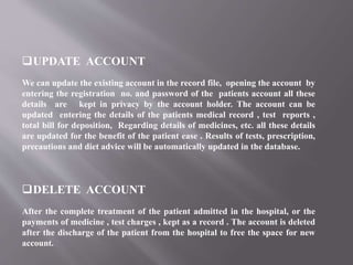 hospital management system | PPTX