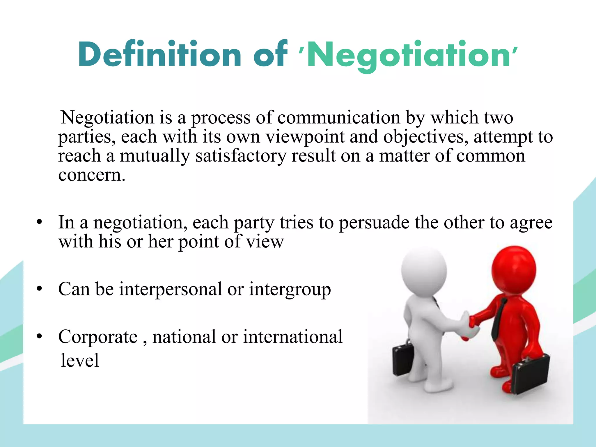 NEGOTIATIONS IN BUSINESS | PPTX