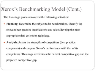 Xerox - Benchmarking | PDF